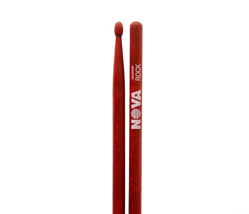 Rock drums sticks - Red - NOVA | Reverb UK