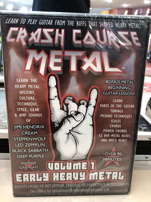 Crash Course Media Crash Course Metal Vol. 1 Early Heavy | Reverb