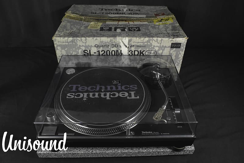 Technics SL-1200MK3D Black direct drive DJ turntable in Very | Reverb