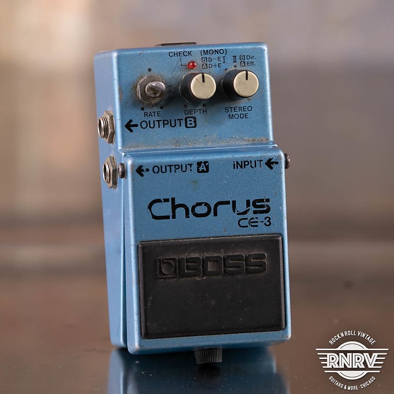 Boss CE-3 Chorus (Green Label) 1988 - 1992 - Blue | Reverb