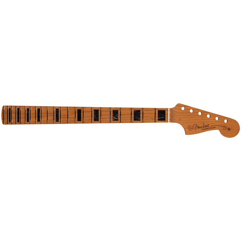 Fender Roasted Jazzmaster Neck with Block Inlays - Maple | Reverb