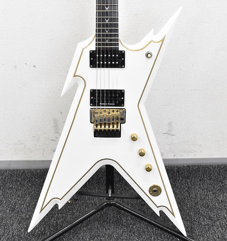 2013 Dean DIME Razorback Matt Heafy - White w/ Gold | Reverb Canada