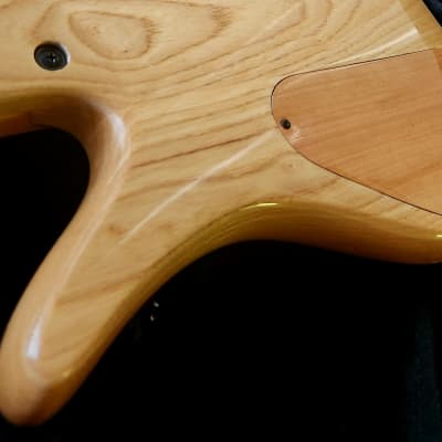 SJ Custom Guitars 6 string bass ,walnut, Ash, Bartolini, | Reverb