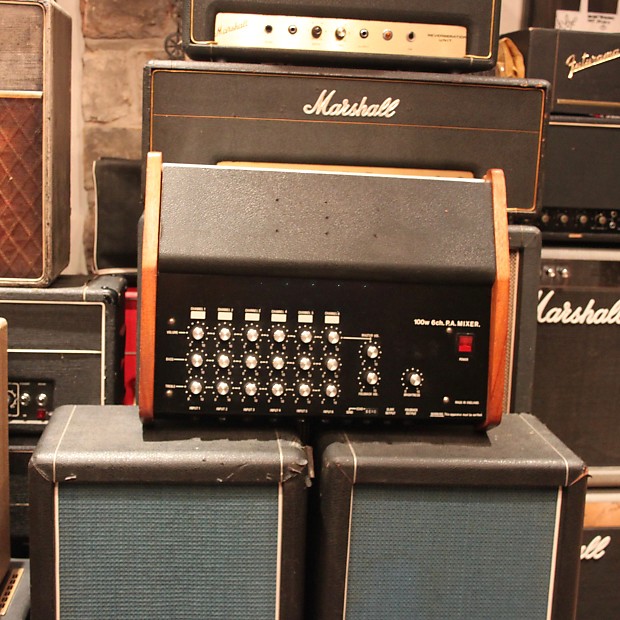 Vintage 1970s Park Marshall 100w 6 Channel PA Mixer Desk w/ | Reverb