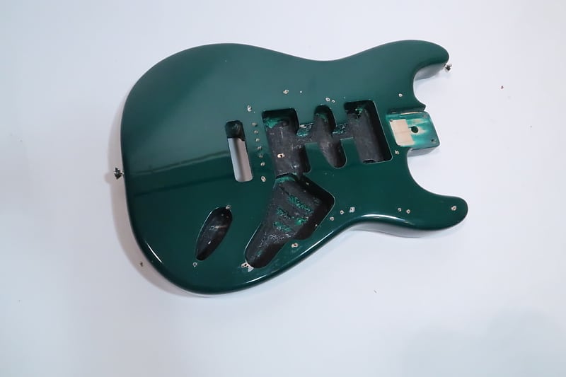 Fender Stratocaster MIM Body Dark Green, Solid Wood, Project! | Reverb