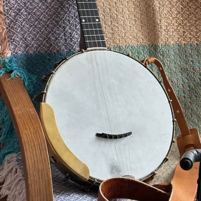 SS Stewart Open back 11" banjo, Calf Skin Head, extras | Reverb