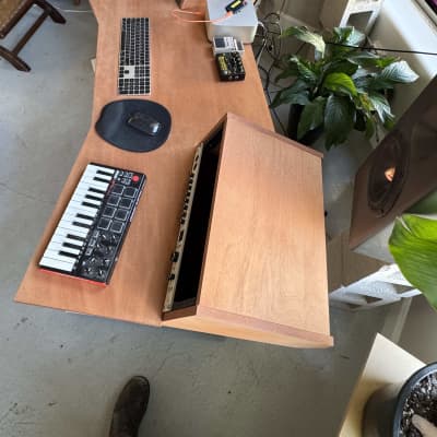 Professional Studio Workstation Desk - Custom Mahogany Build | Reverb