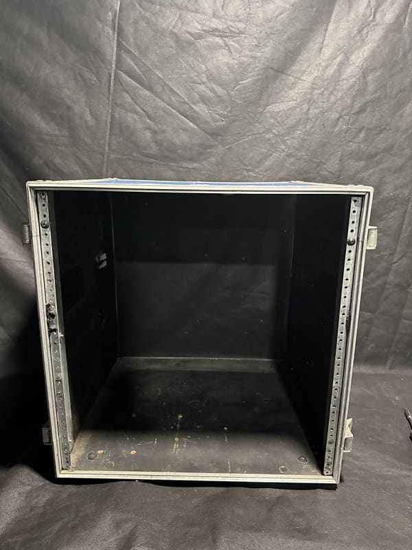 11U Studio Rack Case Blue No Lids | Reverb