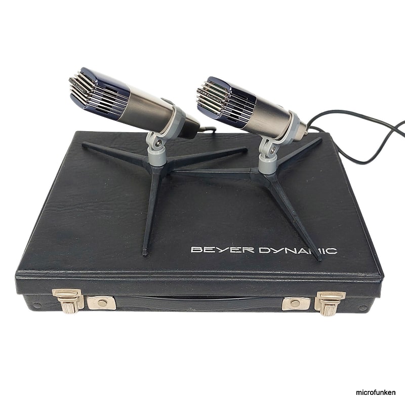 Beyerdynamic M818 60's Vintage Dynamic STeReo Set, Case, | Reverb