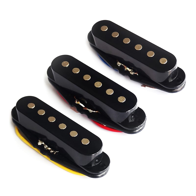 Single Coil Pickup for Stratocaster Guitars - Black (Full | Reverb