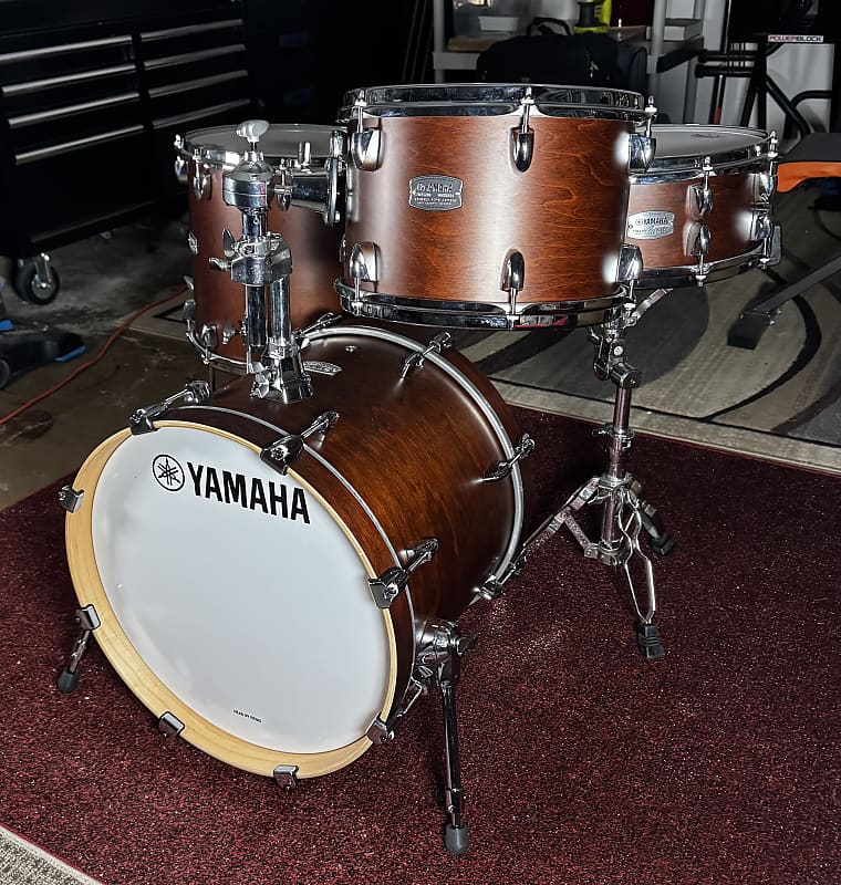 Yamaha Tour Custom Be Bop Jazz Drum Set - Chocolate Satin | Reverb