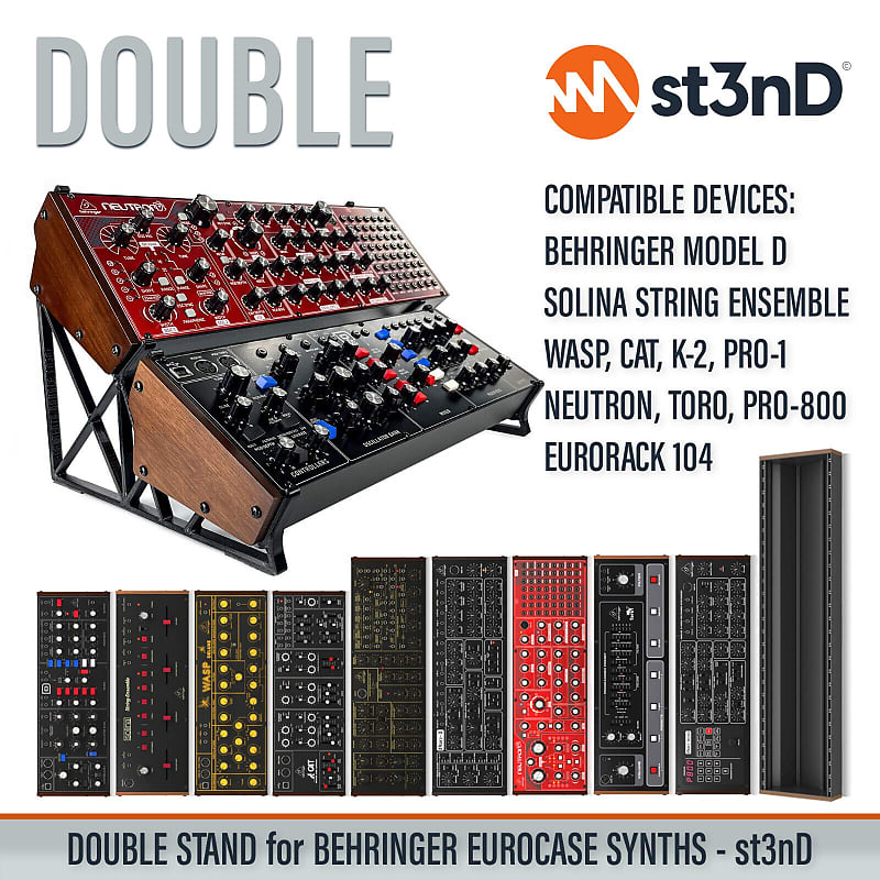 DOUBLE STAND for BEHRINGER 70HP/80HP EURORACK CASE SYNTHS | Reverb
