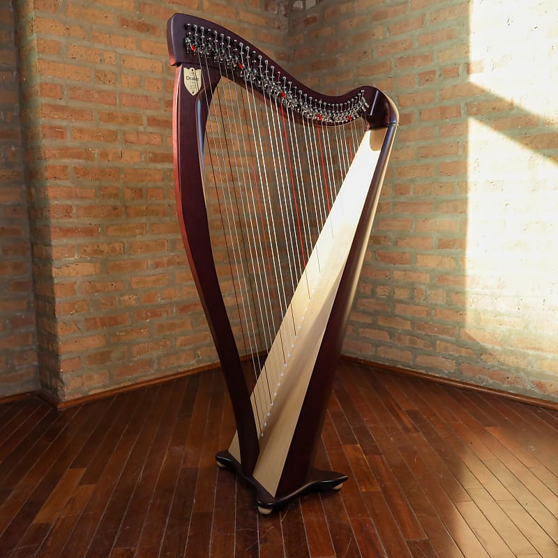 Lyon & Healy Drake - Student Lever Harp - Mahogany | Reverb