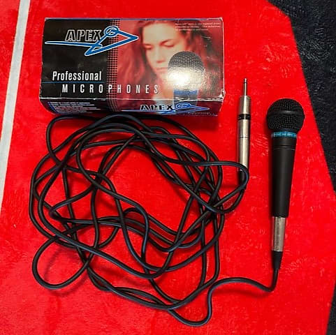 Apex Microphone 381 1990'S BLACK WITH 20' CABLE | Reverb