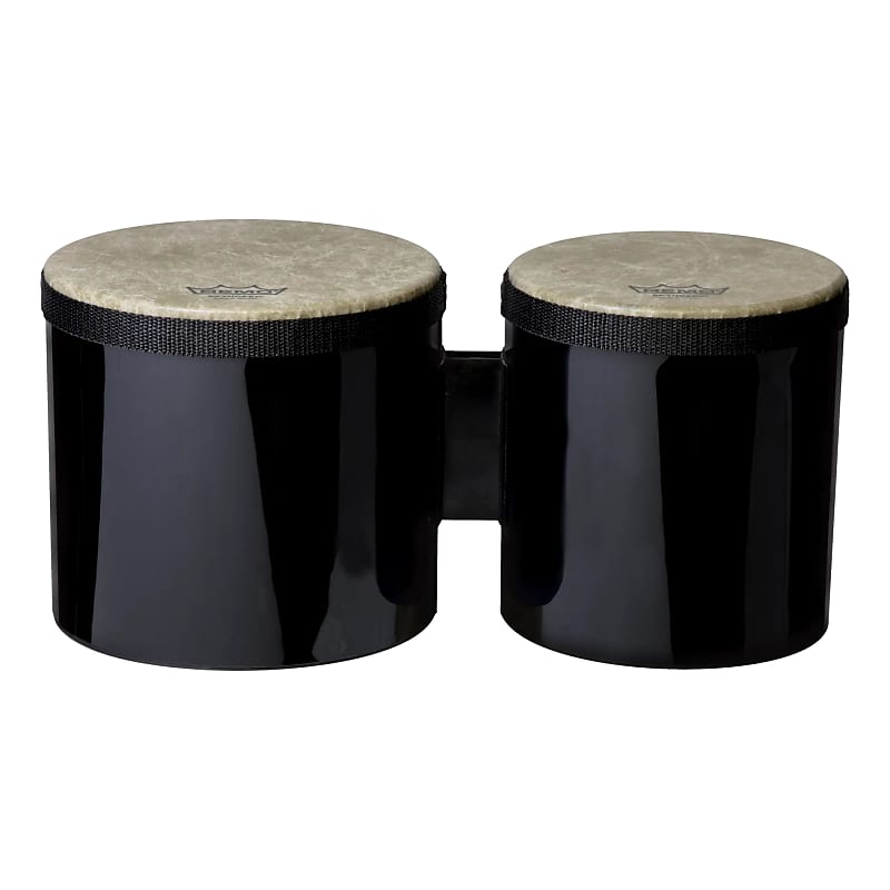 New Remo BG-5300-70 Pre-Tuned Bongo Drum -Black, 6"- 7" | Reverb
