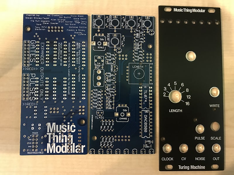 Music Thing Modular - Turing Machine - PCB and Panel set | Reverb