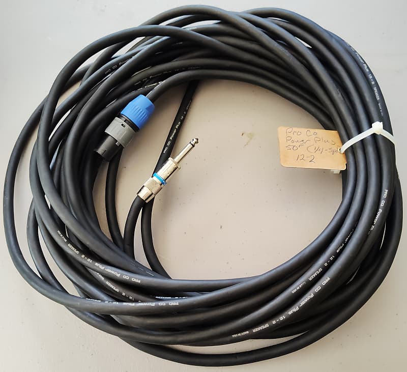 Pro Co S12NQ Speaker Cable (Power Plus) 12 AWG - speakON to | Reverb