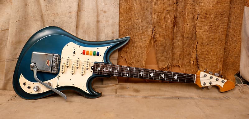 Teisco Spectrum V 1960's Blue | Reverb