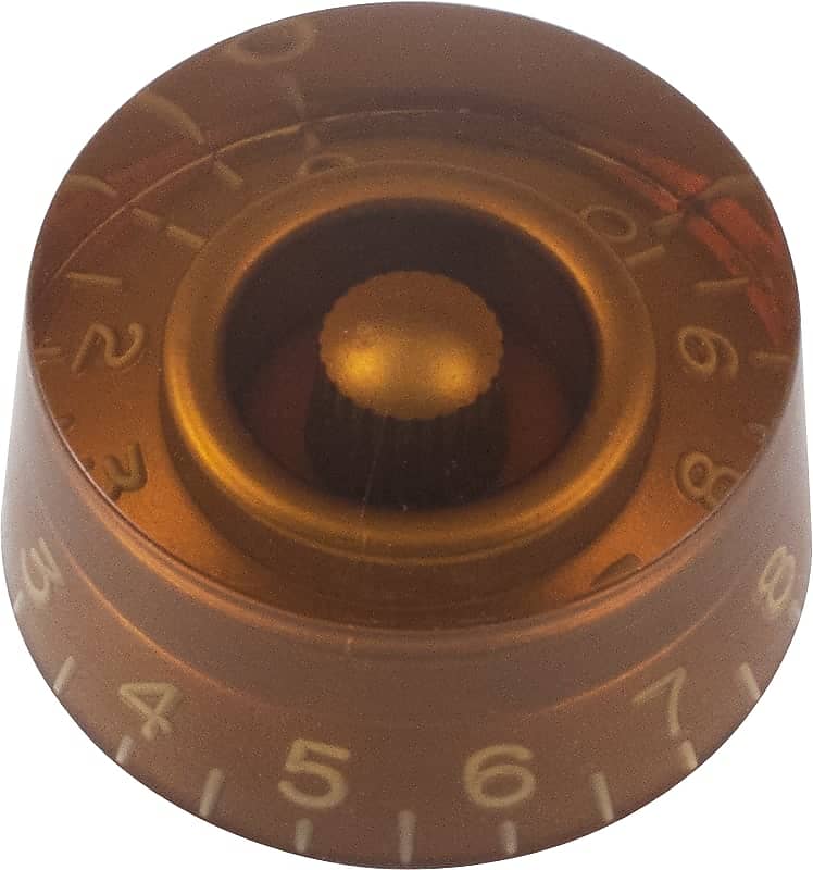 CE Speed Control Knob, Gibson Style, Embossed Numbers, Amber, | Reverb