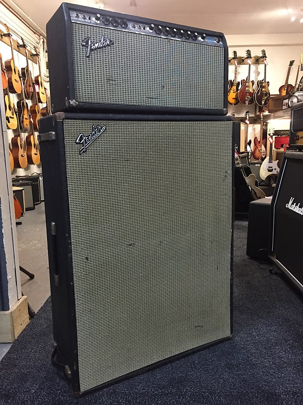 Fender Dual Showman Reverb Head and 2x12 Fender Cabinet 1976 | Reverb