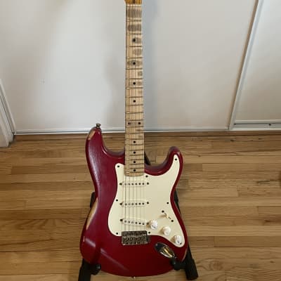 Fender Strat 1990s - Red Relic | Reverb