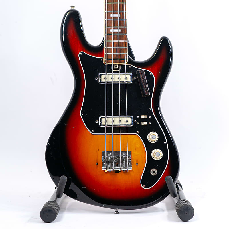 1970s Teisco Tele-Star Short Scale Bass w/ Sunburst Finish, | Reverb