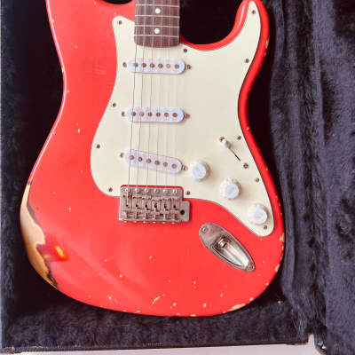 Rittenhouse Stratocaster 2020 - Relic Fiesta Red over | Reverb