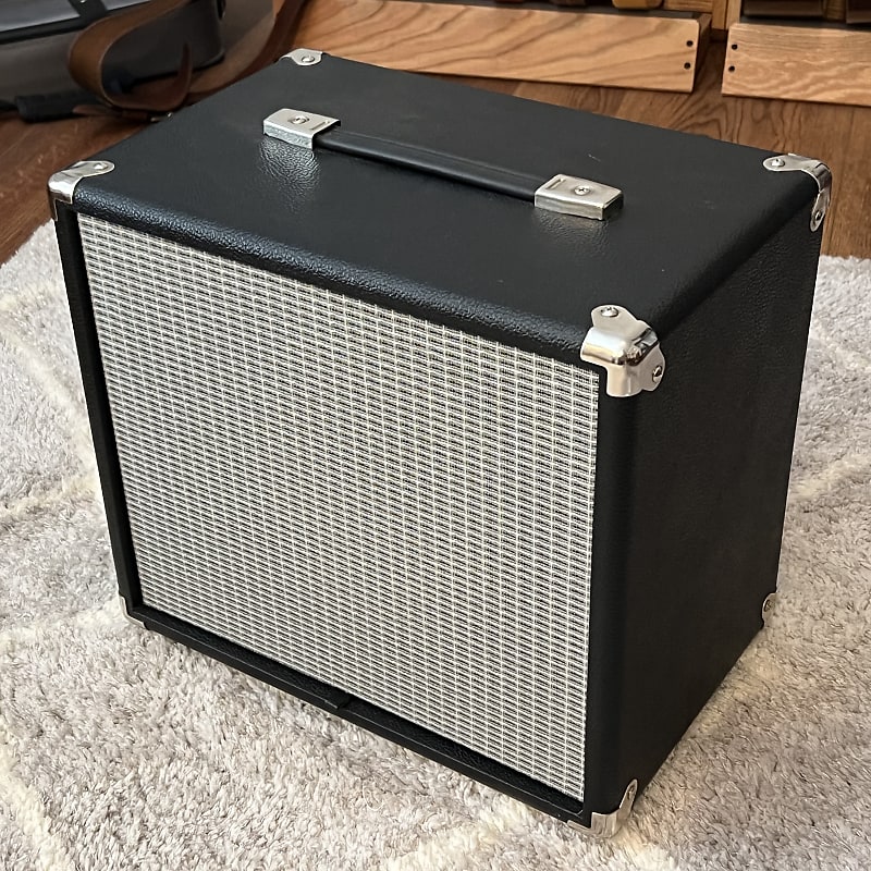 Mojotone 1x10 Front Load Cabinet - Black and Silver w/ Fender | Reverb