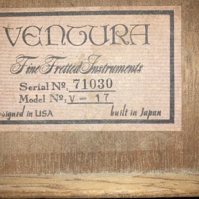 Ventura V-17 12-string acoustic guitar (Late 70s/Early 80s) - | Reverb