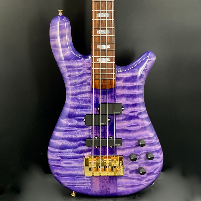 SPECTOR USA NS-2 Solid Quilted Maple Ultra Violet | Reverb