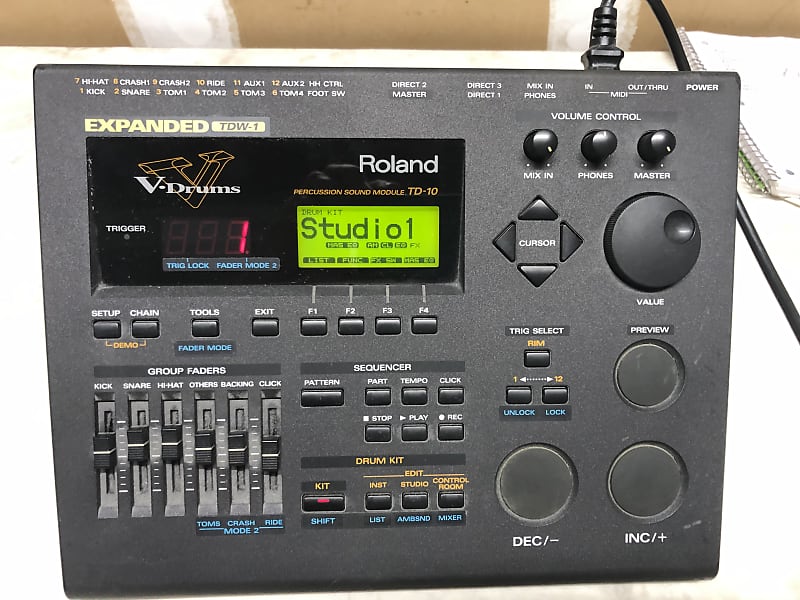 Roland TD-10 V-Drum Percussion Sound Module with TDW-1 | Reverb