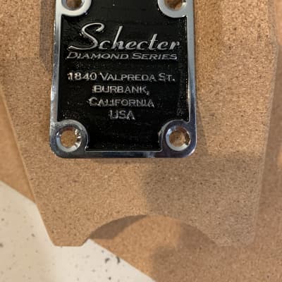 Schecter Stratocaster 2022 Diamond Series Neck Plate | Reverb