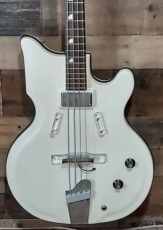 1962 National Val-Pro 85 Res-O-Glas Bass - Aged White - | Reverb