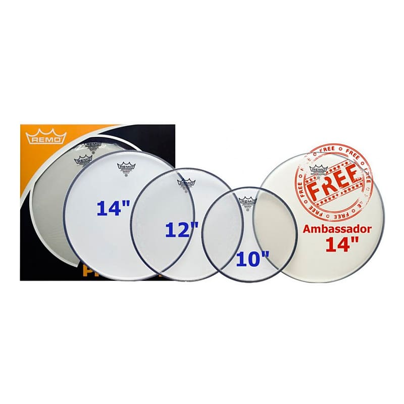 Remo PP-02040-BE Emperor Clear Pro Pack | Reverb