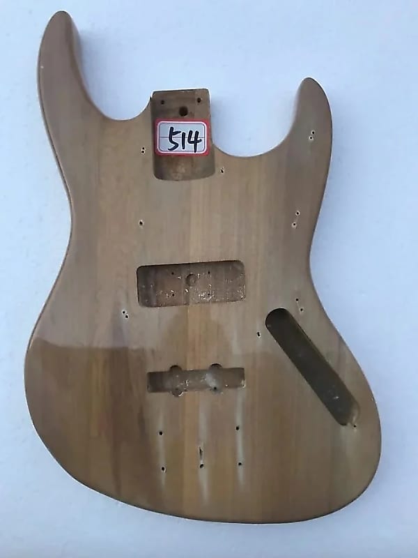 Glossy Natural Finish Jazz Bass Style Body DIY Project | Reverb