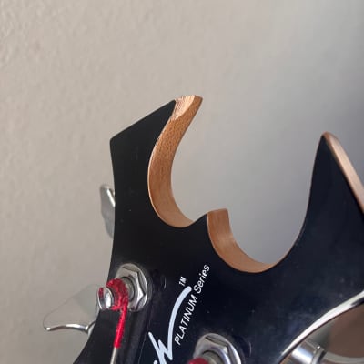 B.C. Rich Platinum Series Warlock - Transparent Blue | Reverb