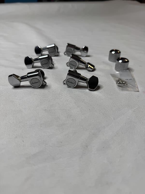 Jackson 3x3 Machine Head Tuners W/ Knobs & Screws 2000’s - | Reverb