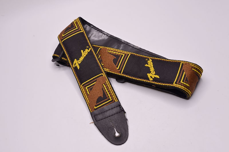 Fender Legacy Monogrammed Leather Guitar Strap for | Reverb