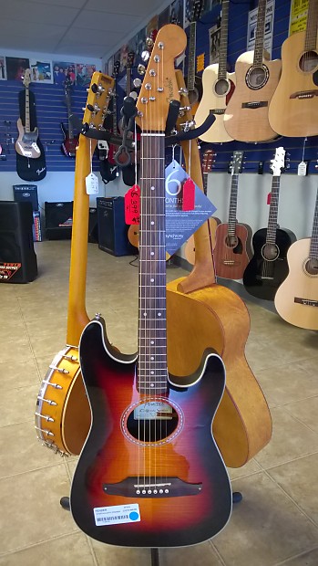 Fender Stratacoustic Premier 3TS 3 Tone Sunburst | Reverb