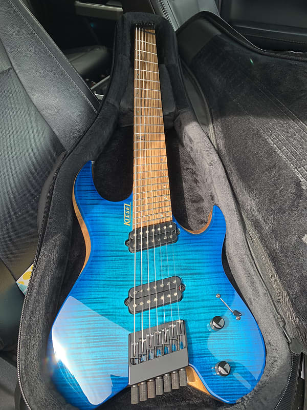 Kiesel Vader VM7 2019 Translucent aqua burst | Reverb Canada