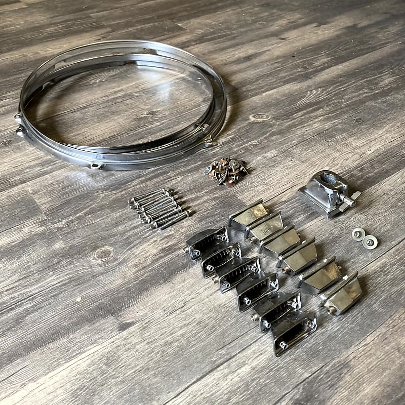 13" tom hardware parts - 6 lug hoops, pearl-style mounts | Reverb