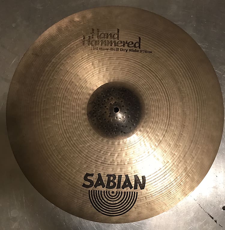 Sabian 21" HH Raw Bell Dry Ride Cymbal | Reverb