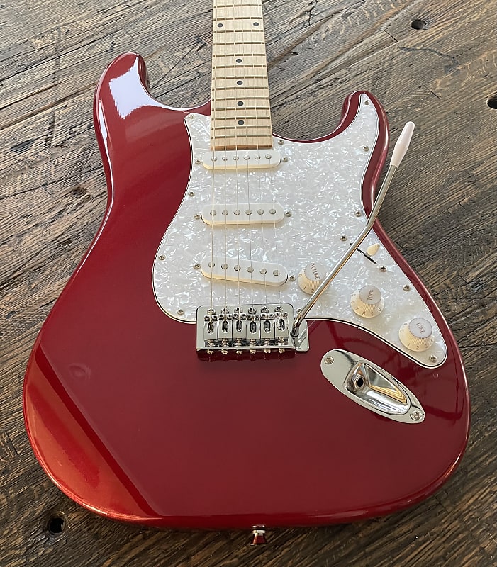 Sawtooth ES S-Style - Metallic Red w/Gig bag | Reverb