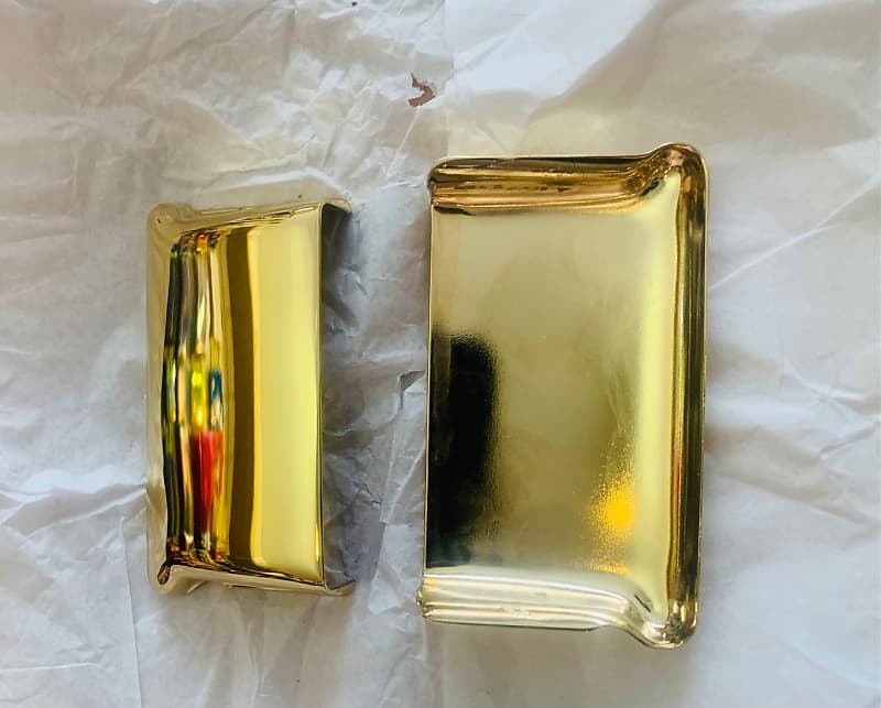 Genuine Fender Bridge Cover for Vintage Strat Tremolo Gold | Reverb