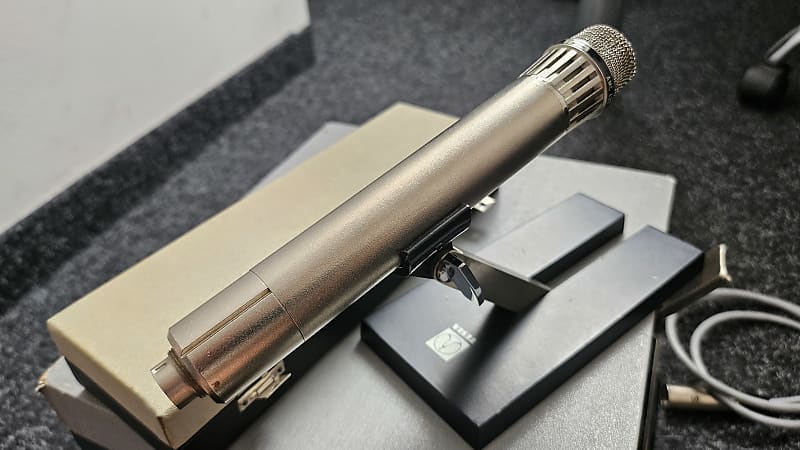 Vintage FET Tesla Amc 420 microphone with 2 capsule,in | Reverb