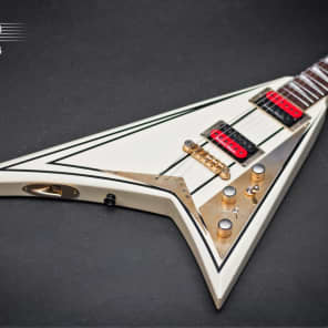 Jackson RR5 Randy Rhoads White Ivory With Black Pinstripes SD | Reverb