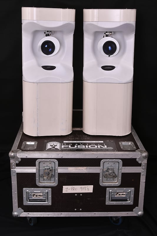 Two Martin Roboscan Pro 918's White + Original Martin Case | Reverb