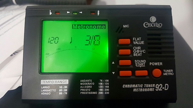 Cecilio 92-D Chromatic Tuner Metronome | Reverb