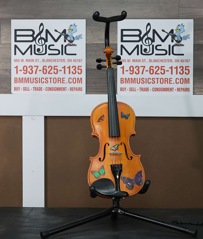 Rozannas Violins Butterfly Violin with case and bow | Reverb