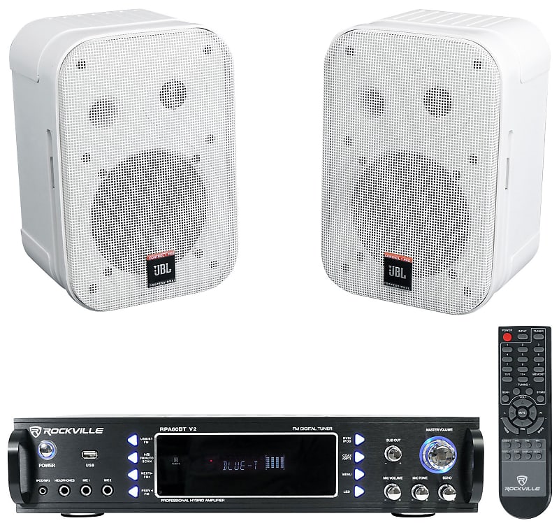 Rockville Home Theater Bluetooth Receiver Amplifier+(2) JBL | Reverb